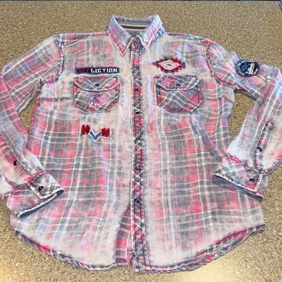 Affliction | Tops | Y2k Affliction Aztec Flannel | Poshmark